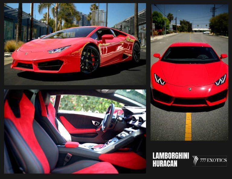 Red Lamborghini Huracan Rental Los Angeles – Rent a Lambo LA – 777 ...