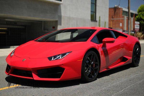 Red Lamborghini Huracan Rental Los Angeles - Rent a Lambo LA