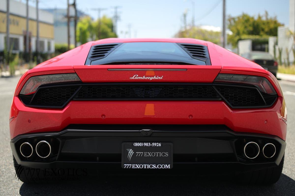 Red Lamborghini Huracan Rental Los Angeles - Rent a Lambo LA