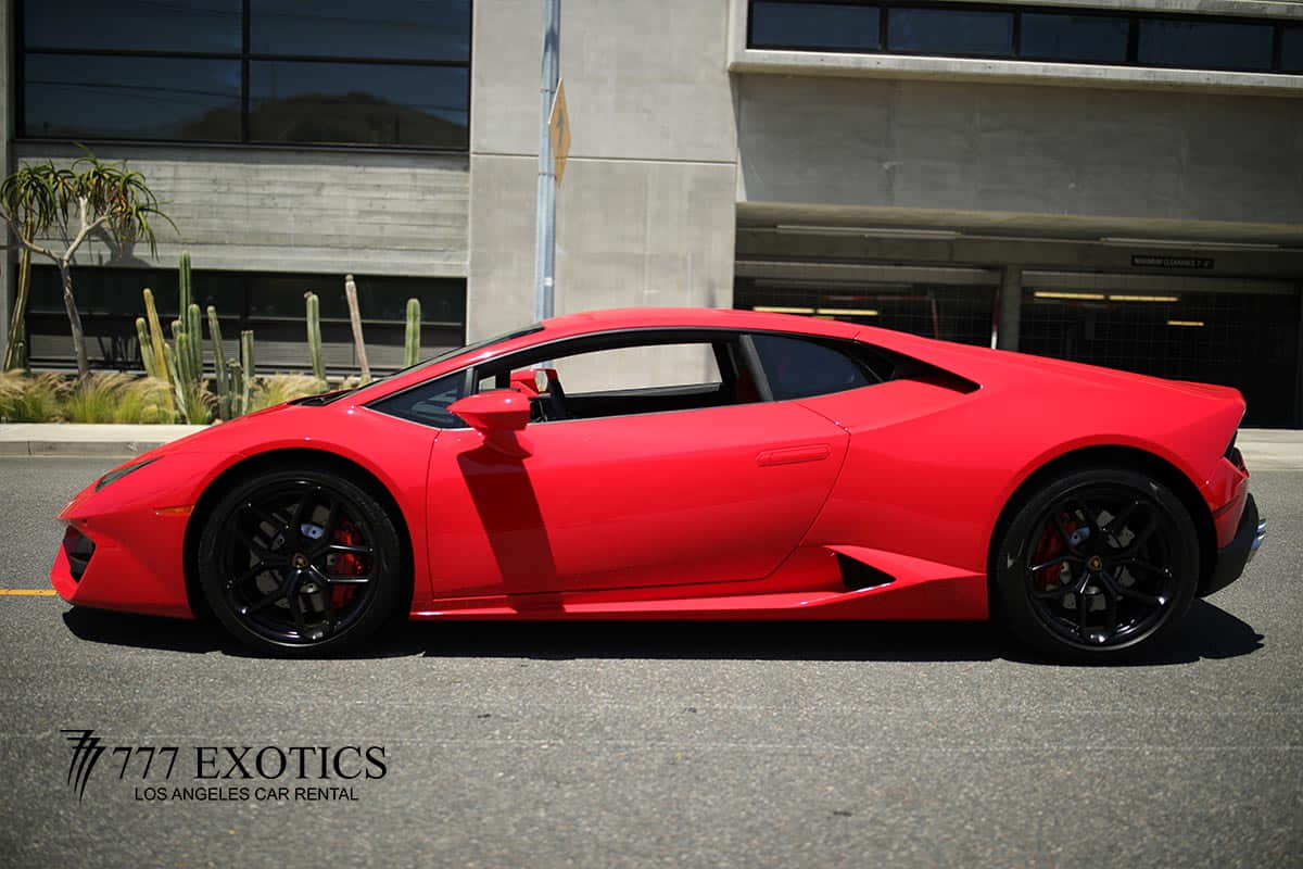 Red Lamborghini Huracan Rental Los Angeles - Rent a Lambo LA